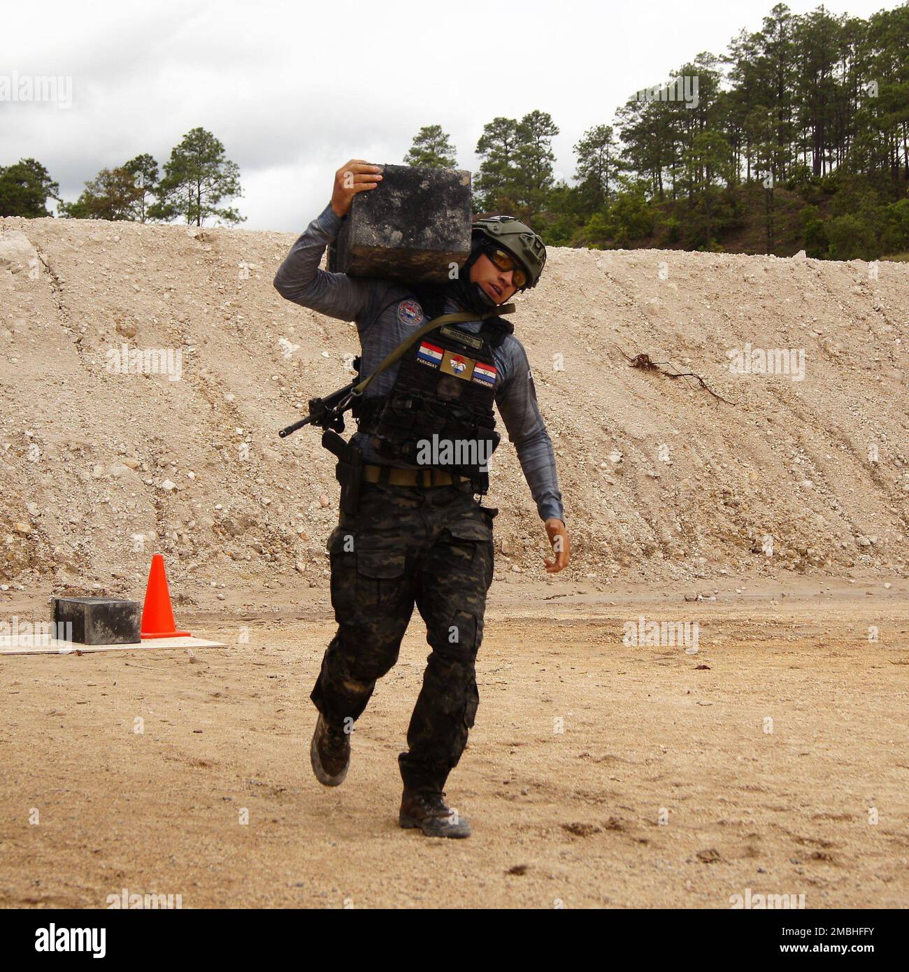 TEGUCIGALPA, Honduras – A member from Paraguay’s elite forces team ...