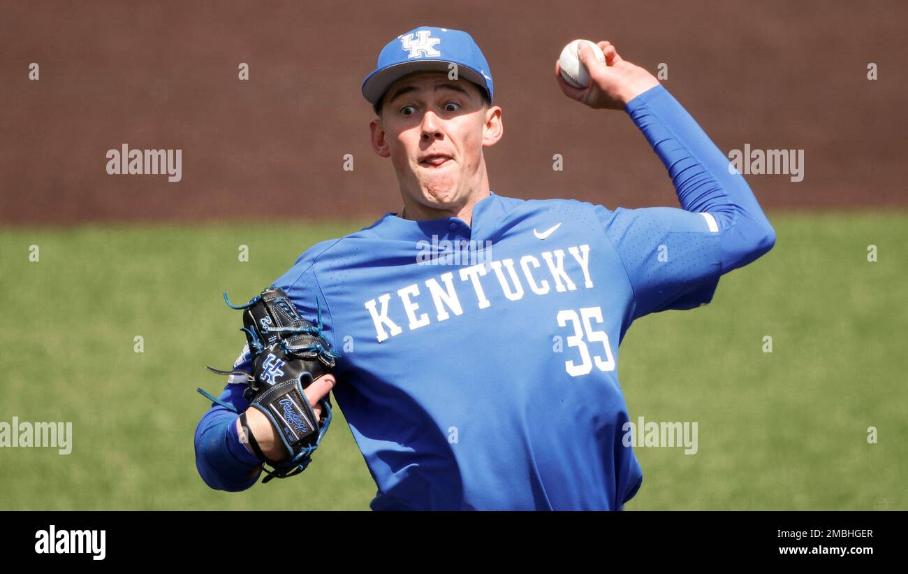 Kentucky pitcher Tyler Bosma during an NCAA college baseball game on ...