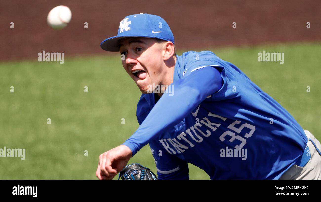 Kentucky pitcher Tyler Bosma during an NCAA college baseball game on ...