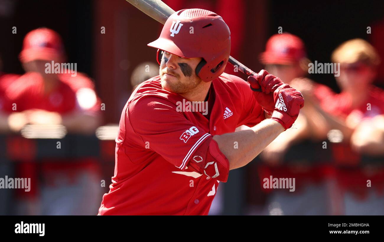 Indiana catcher Matthew Ellis (35) in action against Rutgers during an ...