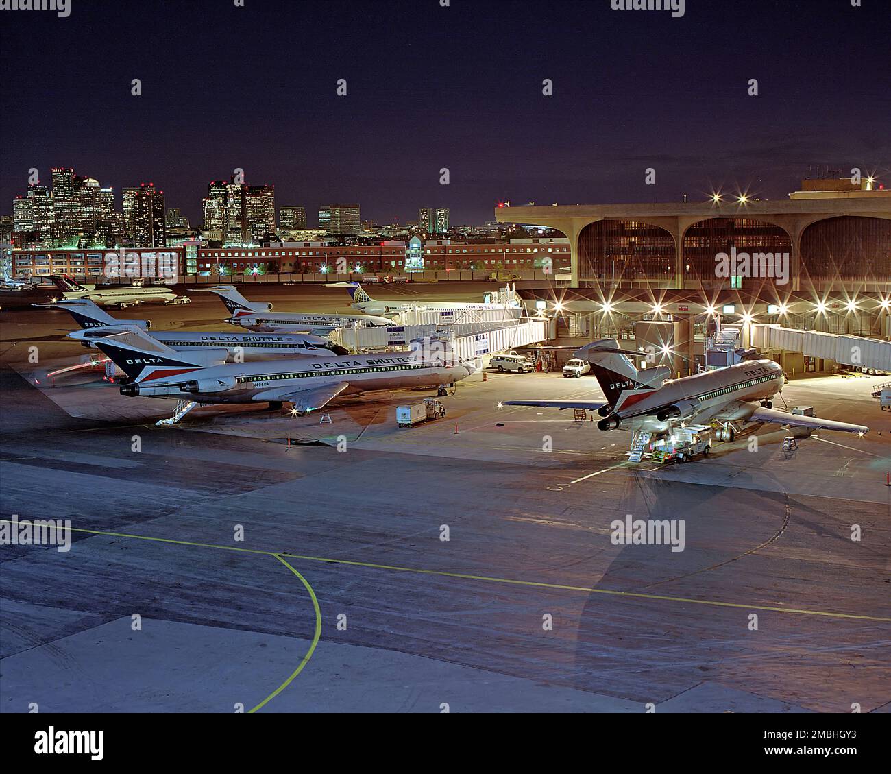 Vintage boston skyline hi-res stock photography and images - Alamy