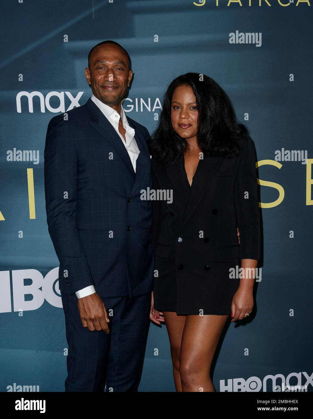 Vincent Vermignon, left, attends the HBOMax television mini series ...