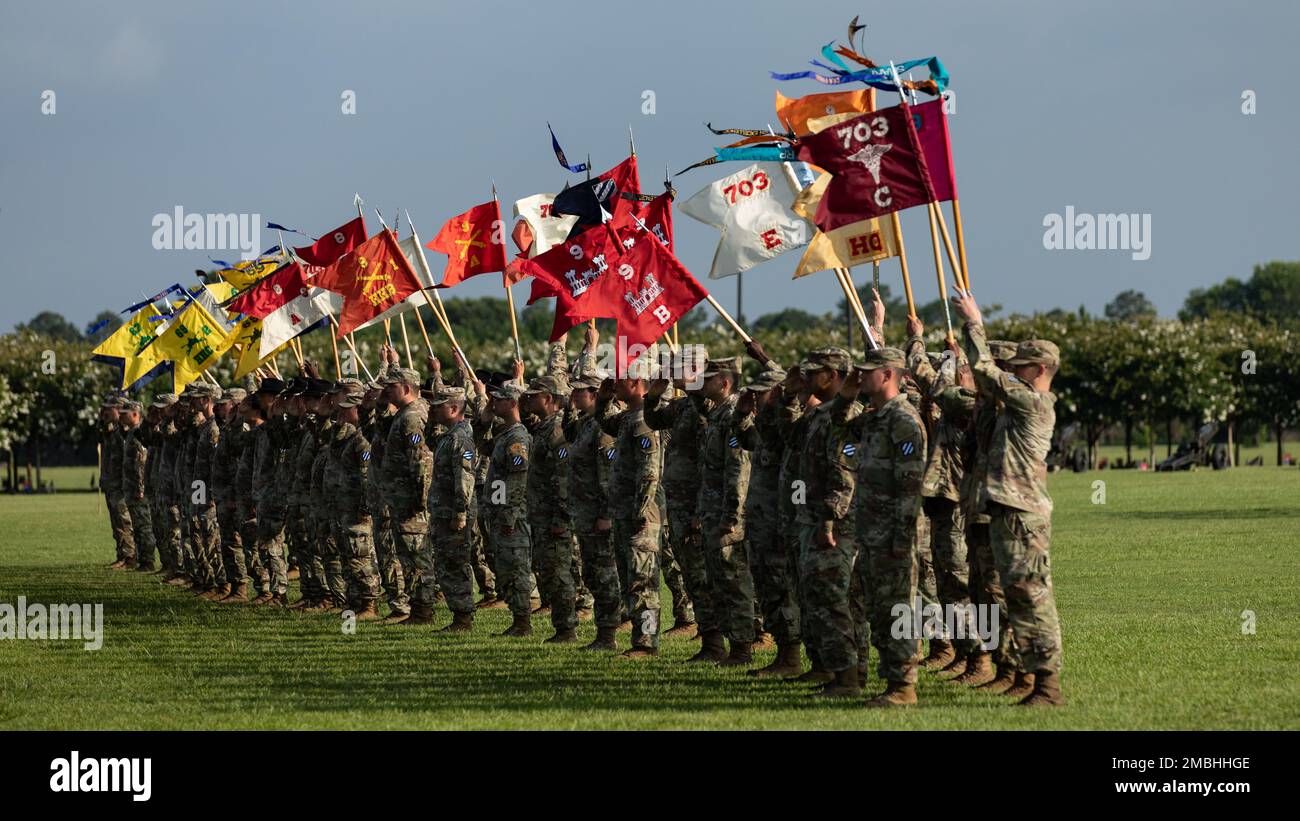 Company guidon bearers, assigned to the "Spartan Brigade," 2nd Armored ...