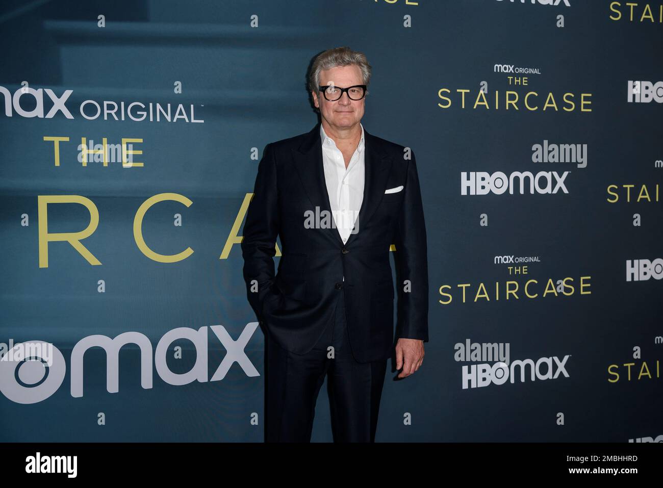 Colin Firth attends the HBOMax television mini series premiere of "The ...