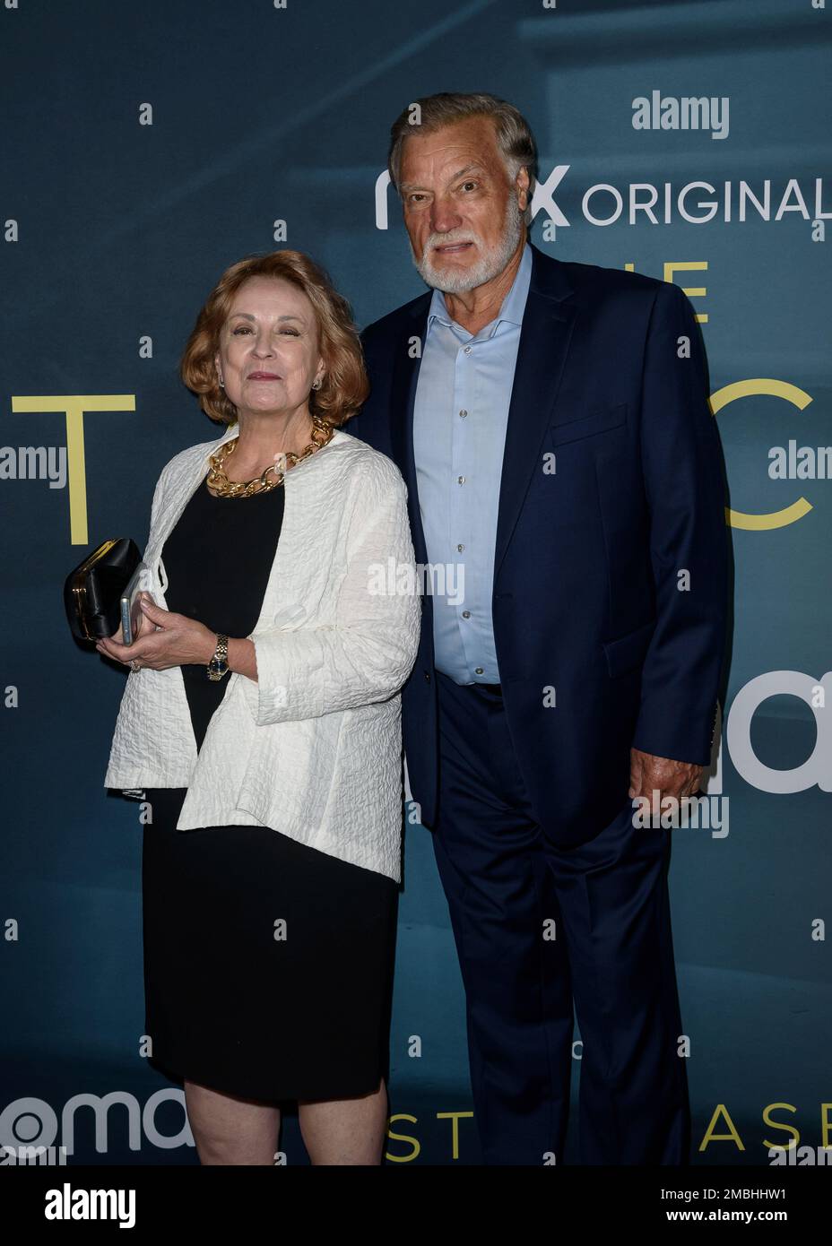 Kate Sanford, left, attends the HBOMax television mini series premiere ...