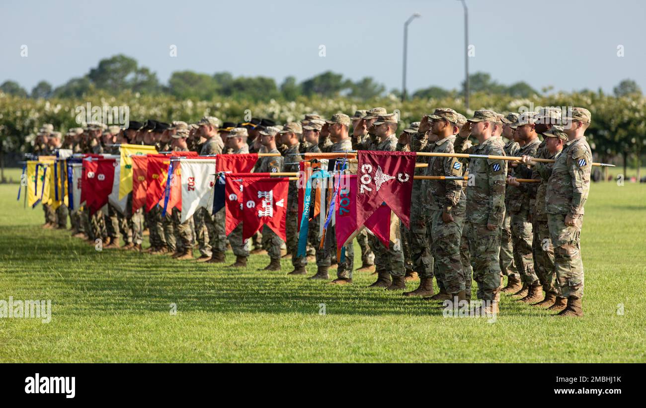 Company guidon bearers, assigned to the "Spartan Brigade," 2nd Armored ...