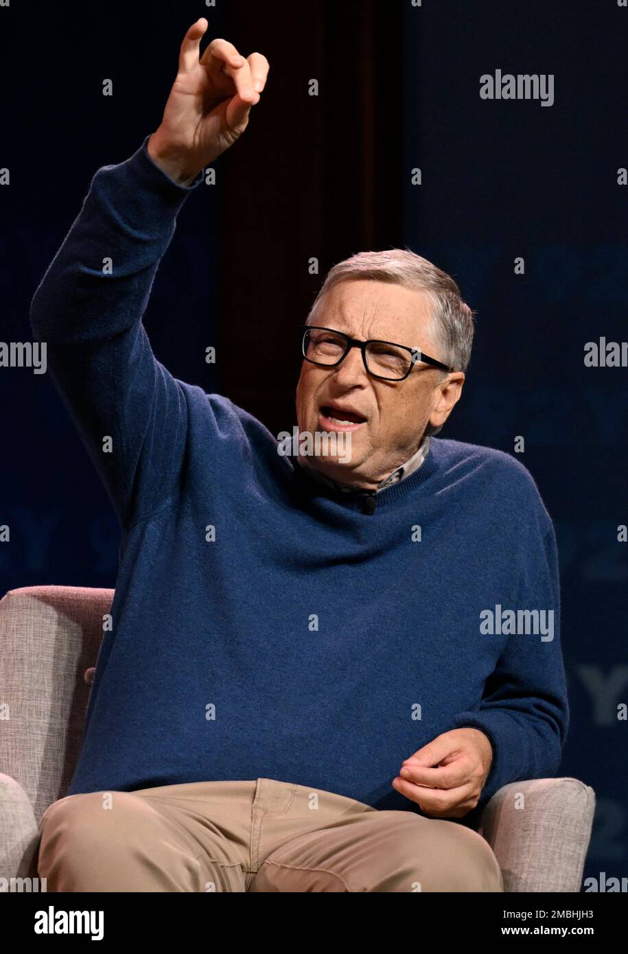 Bill Gates discusses his book "How to Prevent the Next Pandemic" at the ...