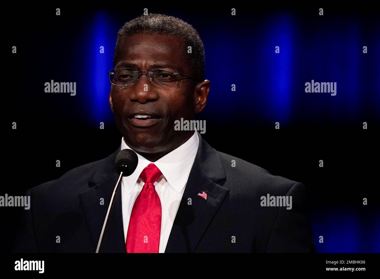 Georgia Sen. candidateJonathan McColumn participates in a republican ...