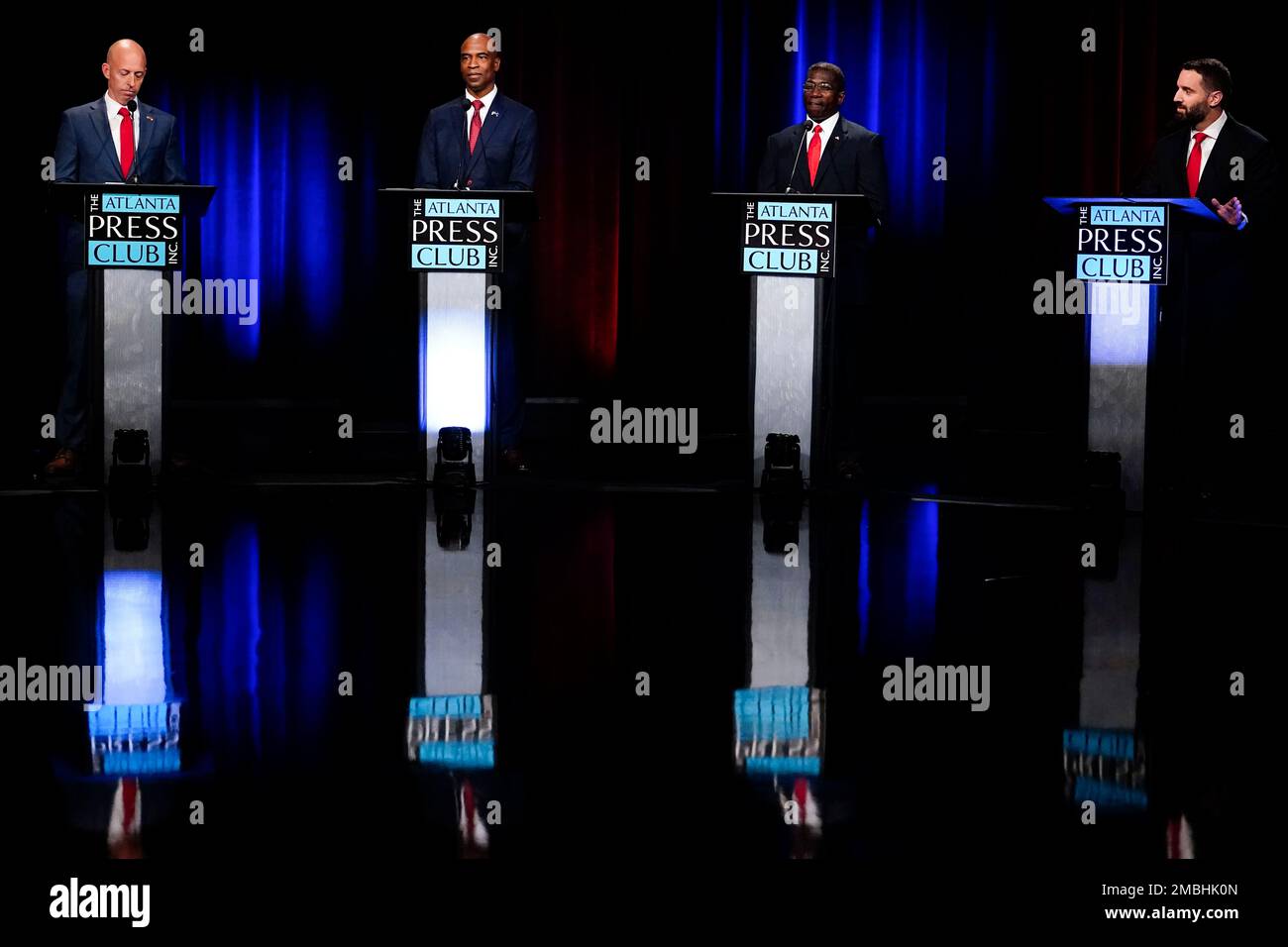 Georgia Sen. candidate participates in a republican primary debate on ...