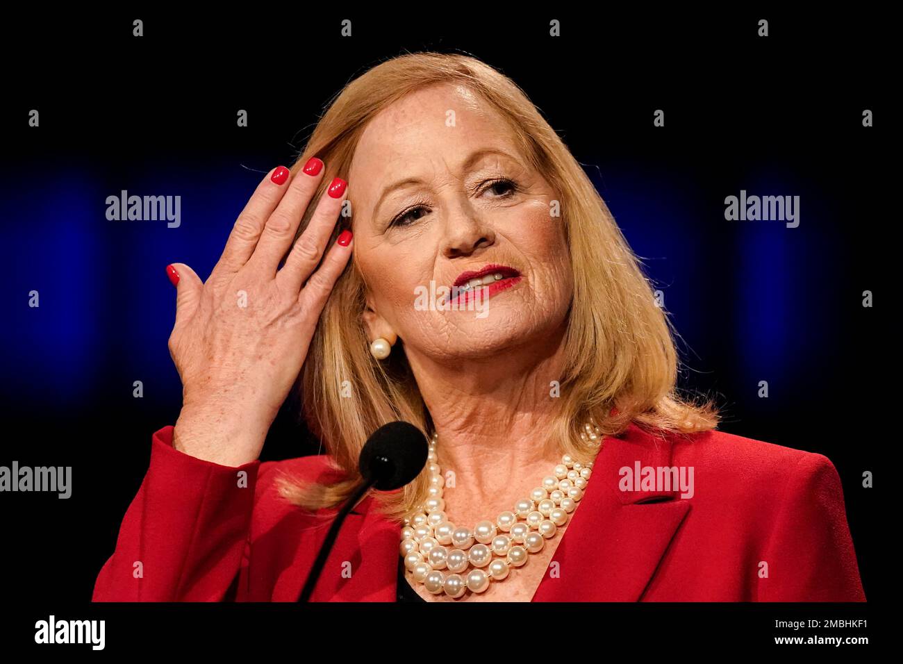 Georgia Lt. Gov. candidate Jeanne Seaver participates in a republican ...