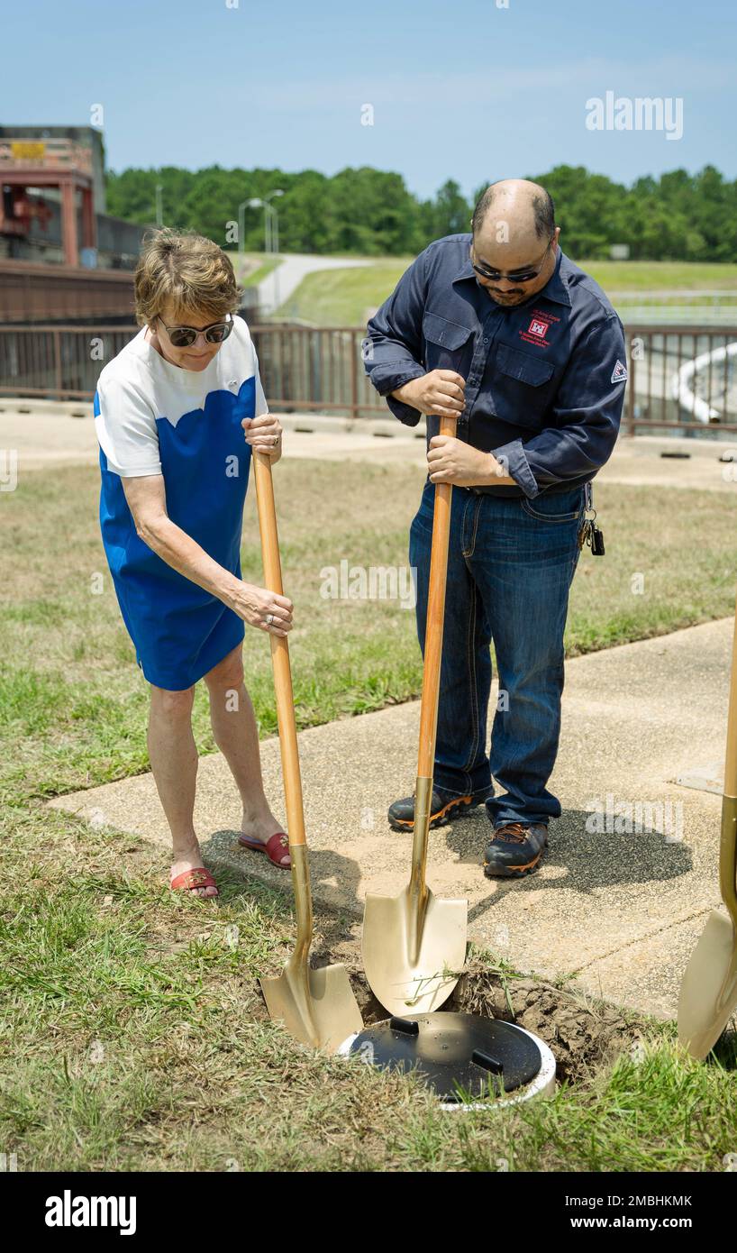 The burial of the USACE Charleston Districts 150th Anniversary Time ...