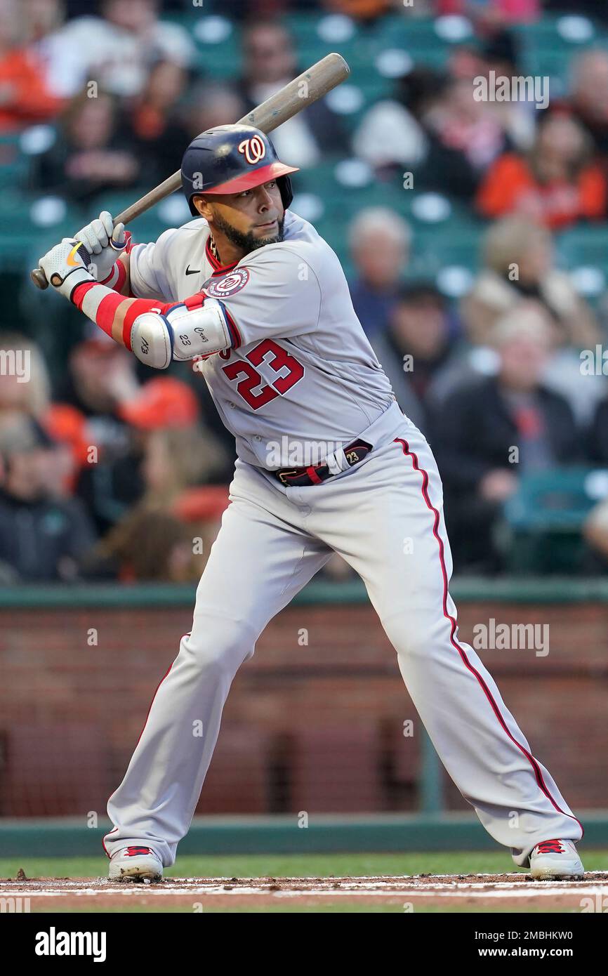 Washington Nationals' Nelson Cruz against the San Francisco Giants ...