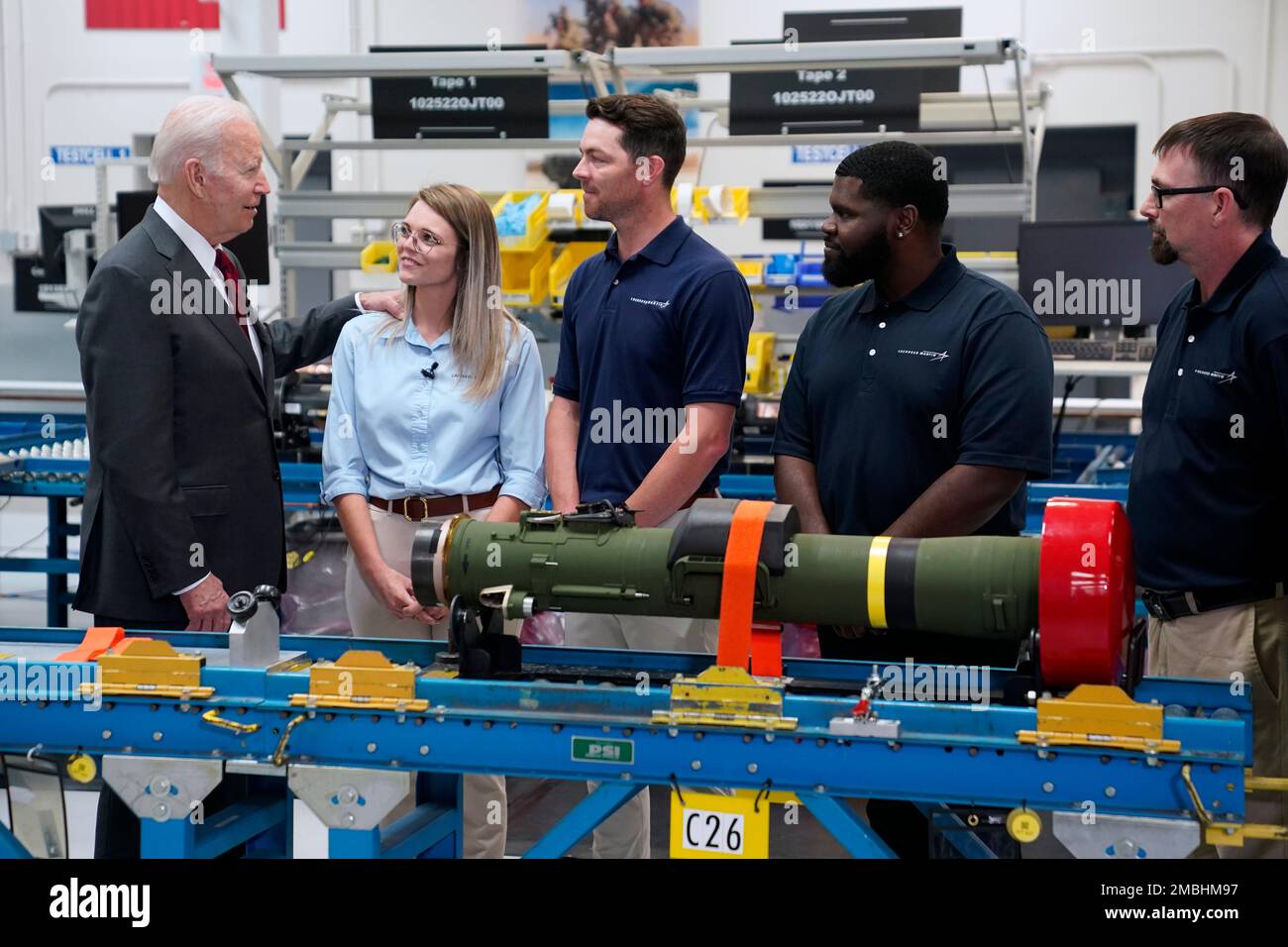 President Joe Biden speaks during tour of the Lockheed Martin Pike ...