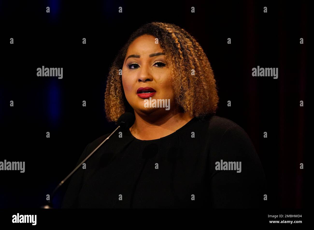 Georgia Lt. Gov candidate Renitta Shannon participates in a democratic ...