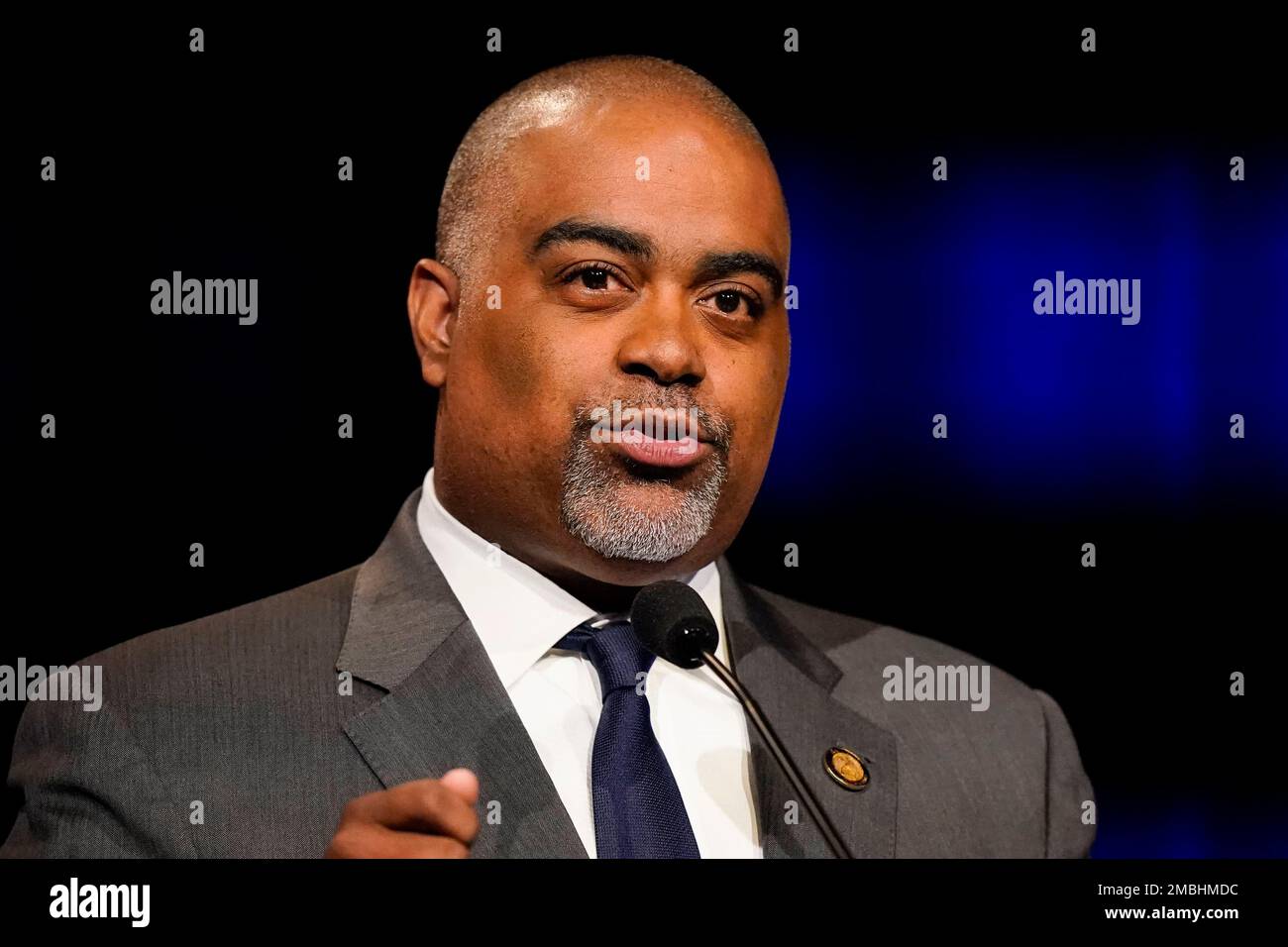 Georgia Lt. Gov. candidate Erick Allen participates in a democratic ...