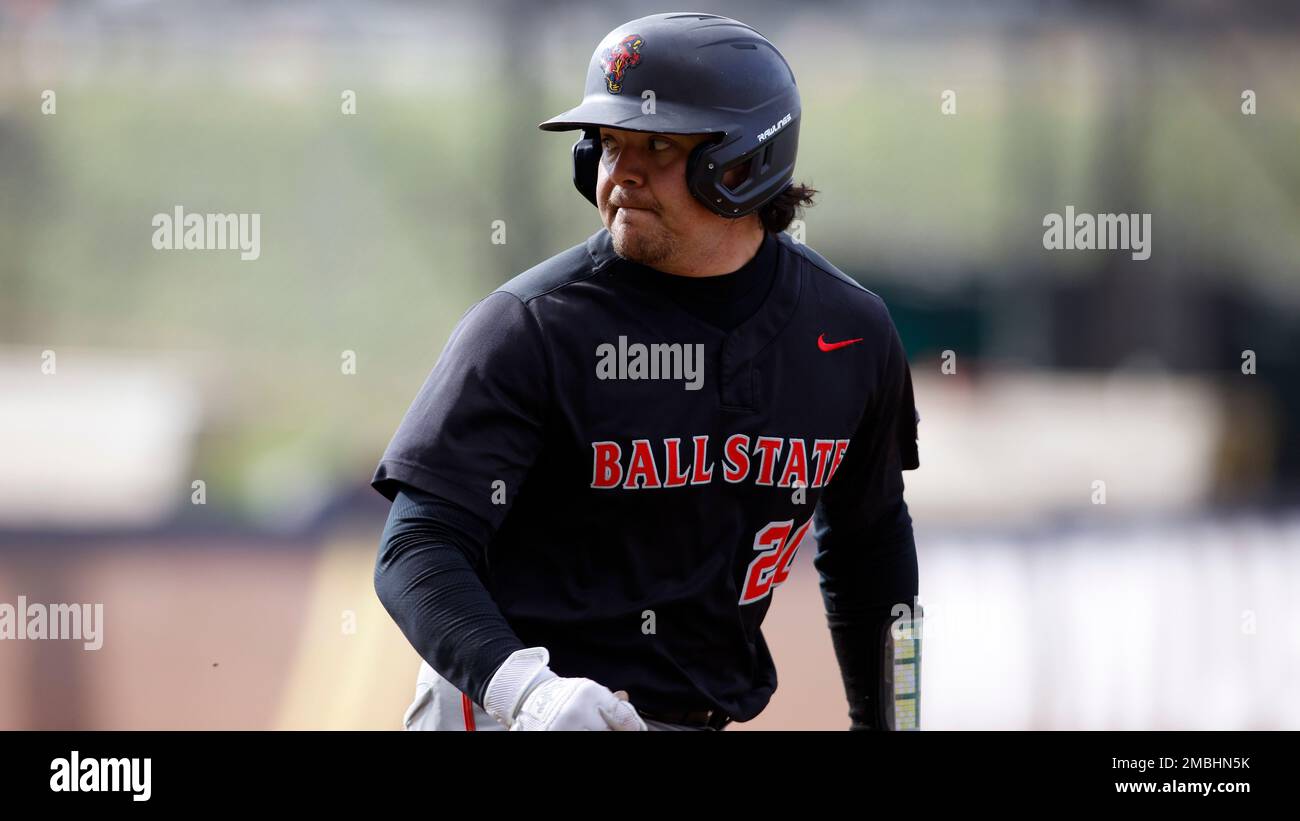 Ball State's CJ Horn plays during an NCAA baseball game on Tuesday ...