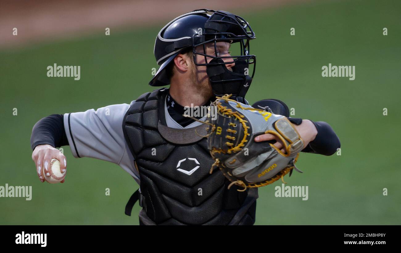 Purdue Fort Wayne's Dylan Stewart plays during an NCAA baseball game on ...