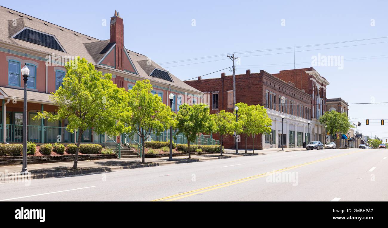 Cordele, Georgia, USA - April 19, 2022: Historic downtown as seen on ...