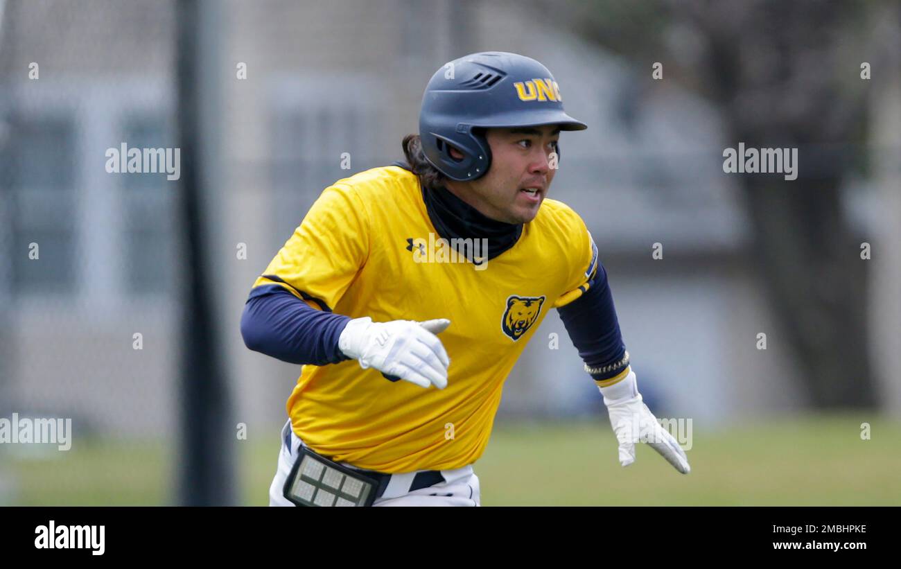 Northern Colorado's Syadon Kubo runs during an NCAA baseball game ...