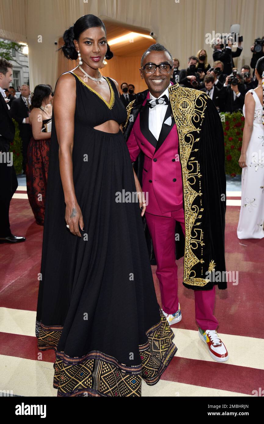 Maya Haile, left, and Marcus Samuelsson attend The Metropolitan Museum ...