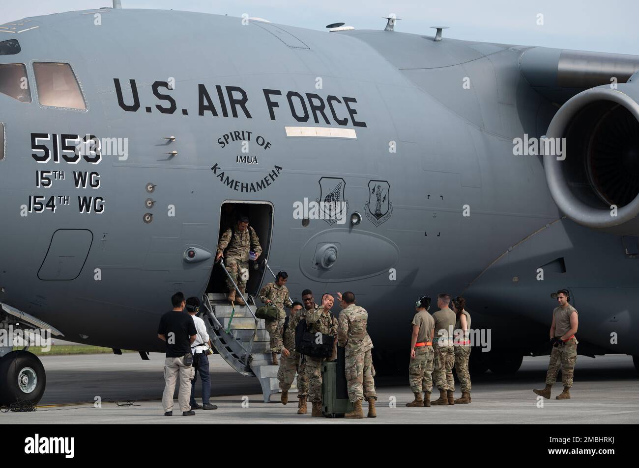U.S. Airmen assigned to the 199th Expeditionary Fighter Squadron ...