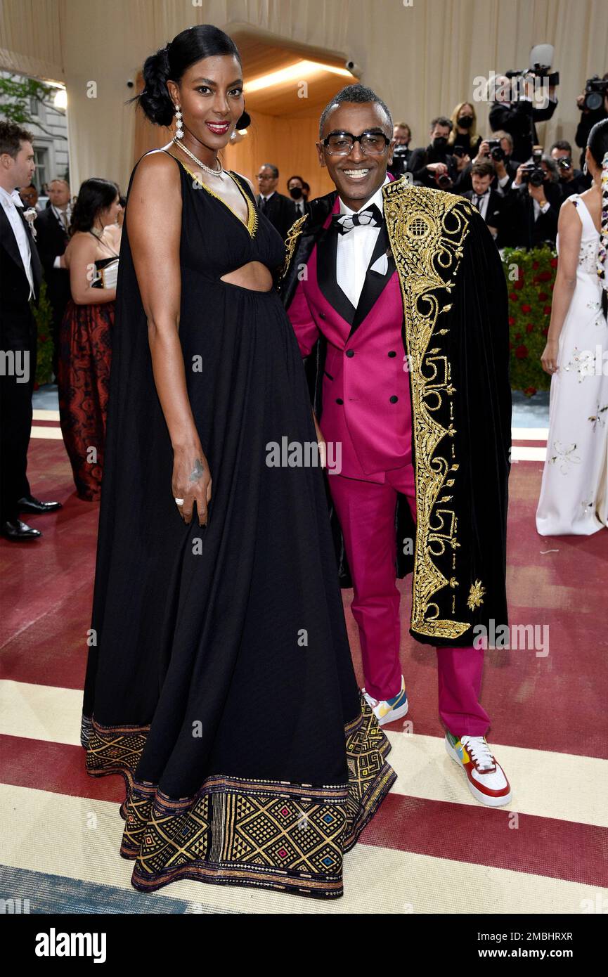 Maya Haile, left, and Marcus Samuelsson attend The Metropolitan Museum ...