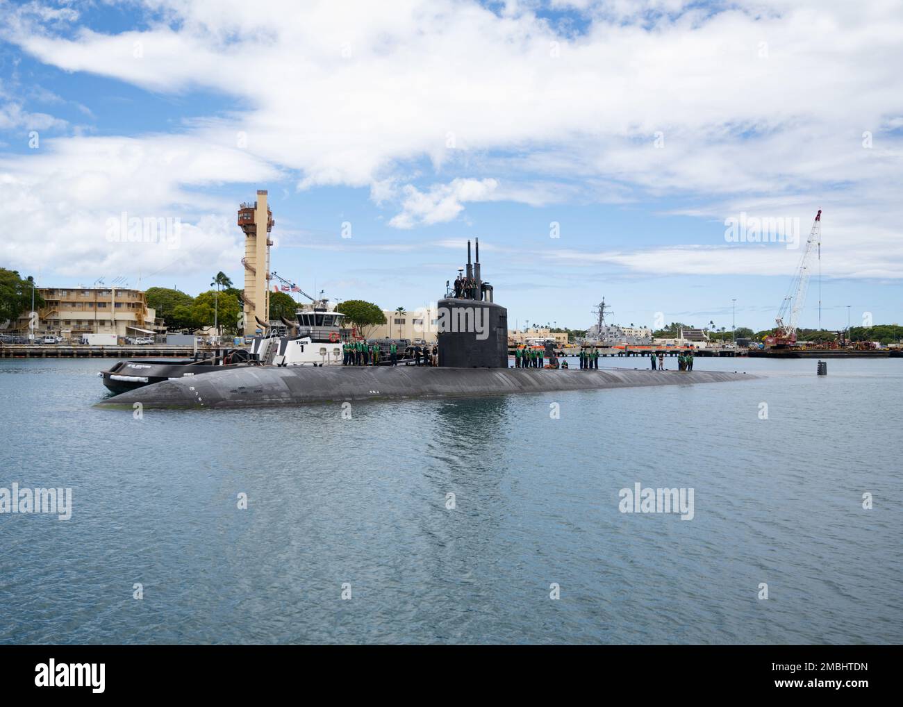 Los angeles class submarine uss topeka ssn 754 hi-res stock photography ...