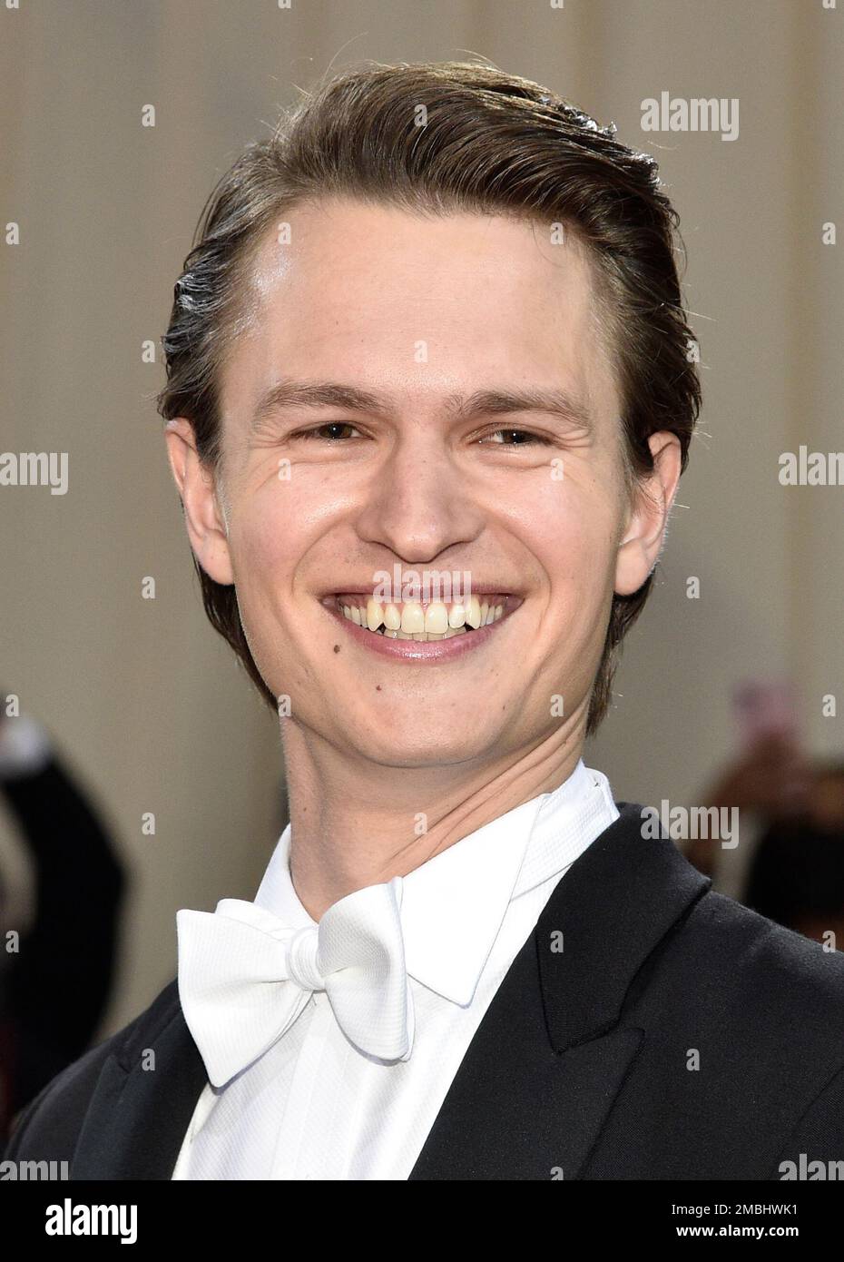 Ansel Elgort attends The Metropolitan Museum of Art's Costume Institute ...