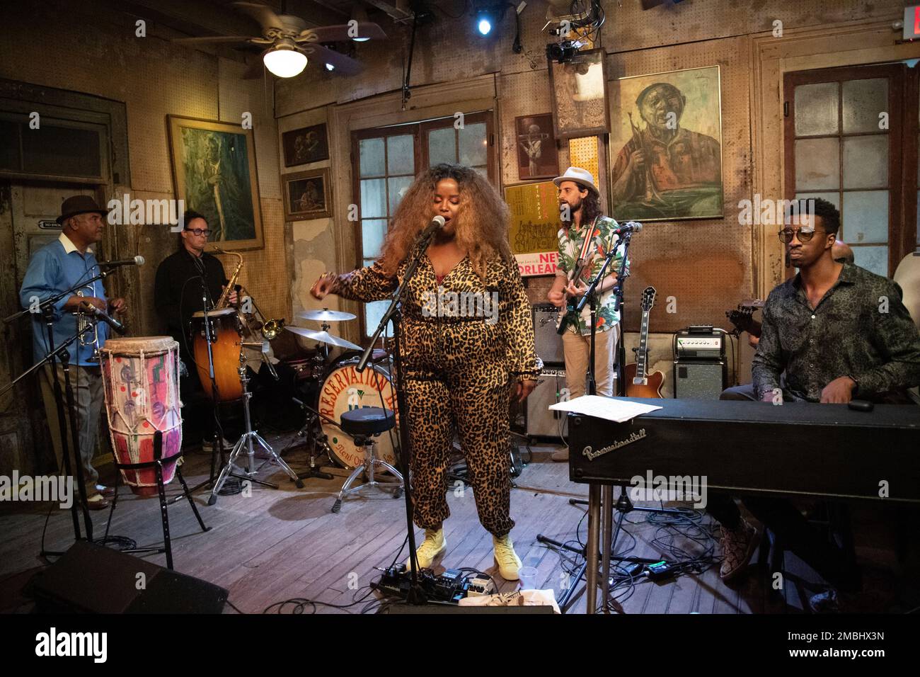 Kam Franklin performs at Preservation Hall's annual Midnight Preserves ...
