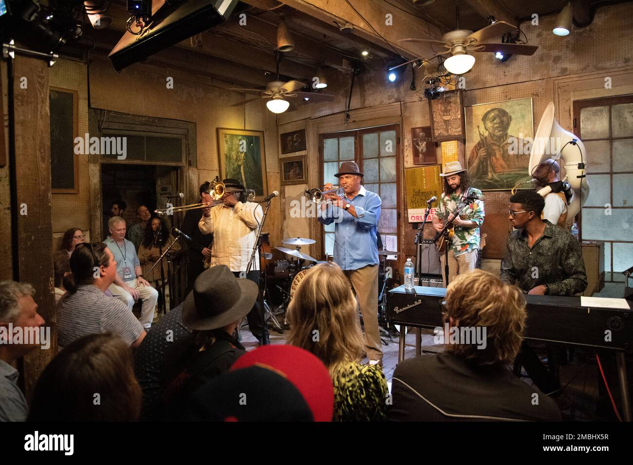 Clint Maedgen, left, Ronell Johnson, Wendell Brunious, Joshua Starkman ...