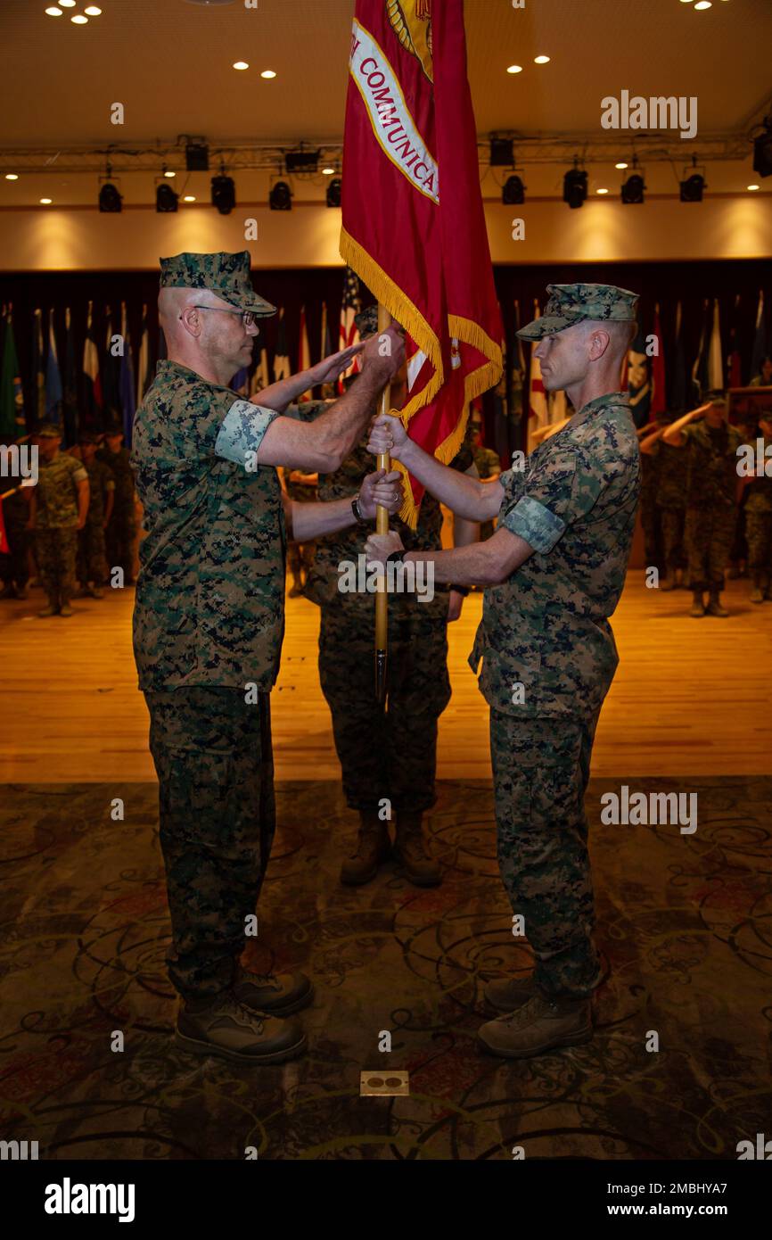 U.S. Marine Corps Lt. Col. William J. Matkins, commanding officer of ...
