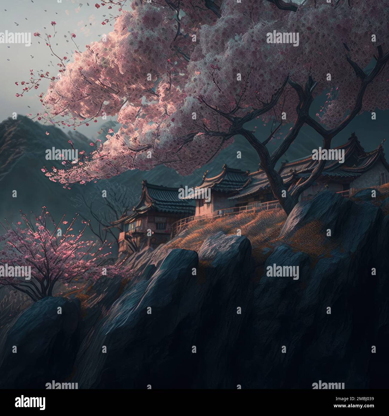 Cherry blossom tree varieties hi-res stock photography and images - Alamy