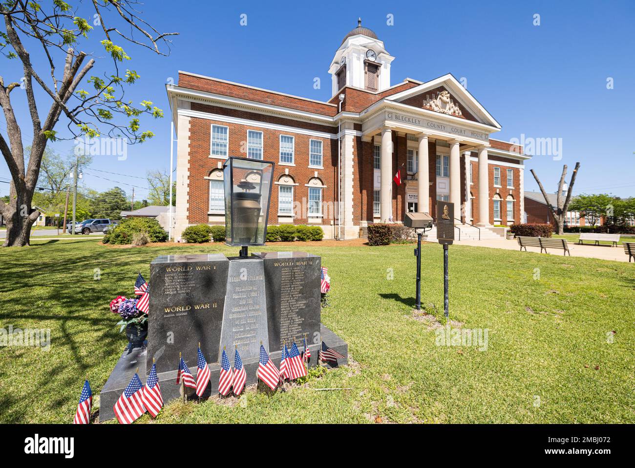 Cochran, Georgia, USA - April 19, 2022: The Bleckley County Courthouse ...