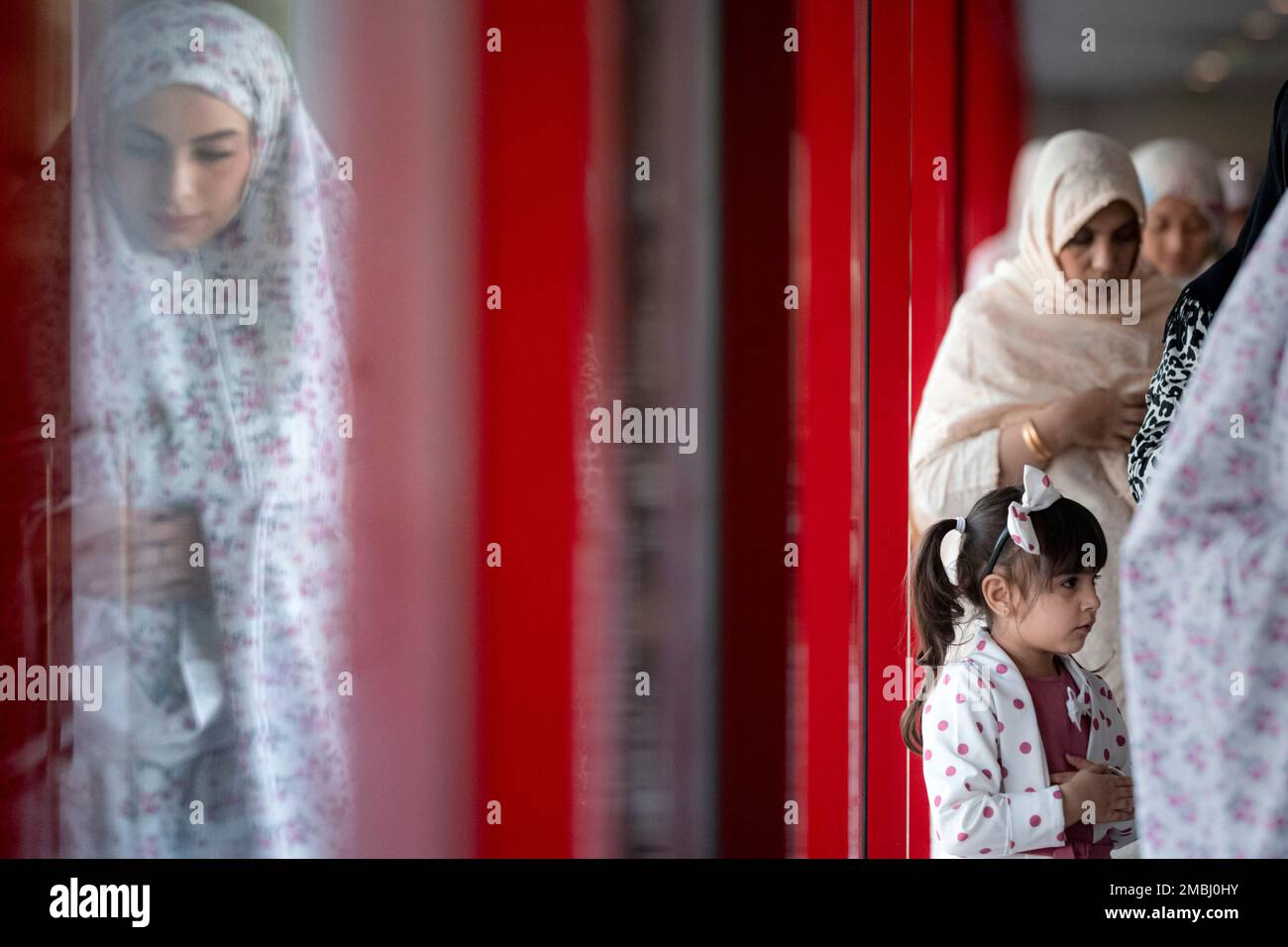 Women and children attend Eid al-Fitr prayers in Bucharest, Romania ...