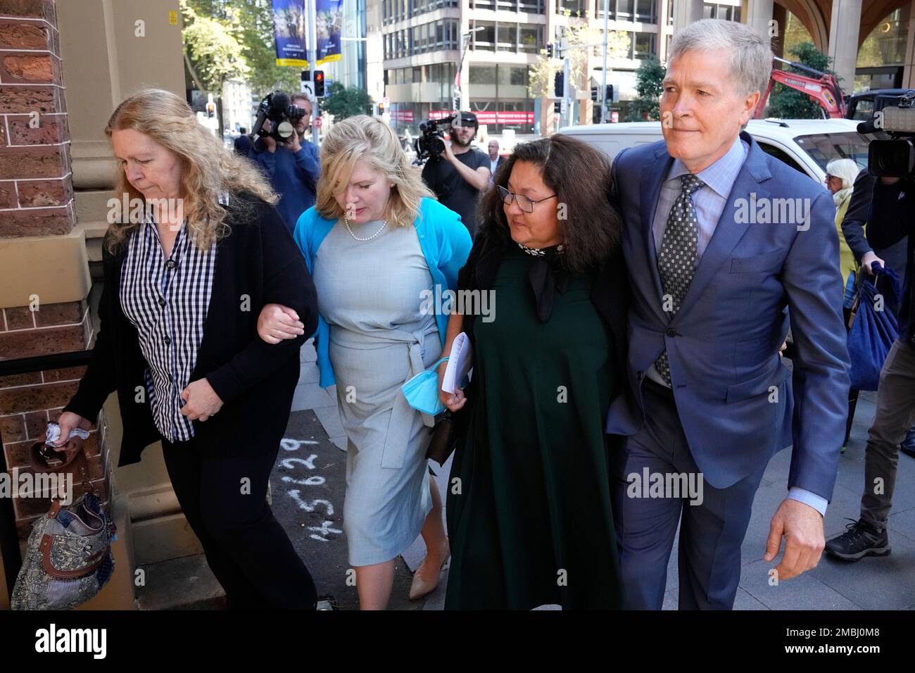 Steve Johnson, right, with his sisters, Terry, left, and Rebecca and ...