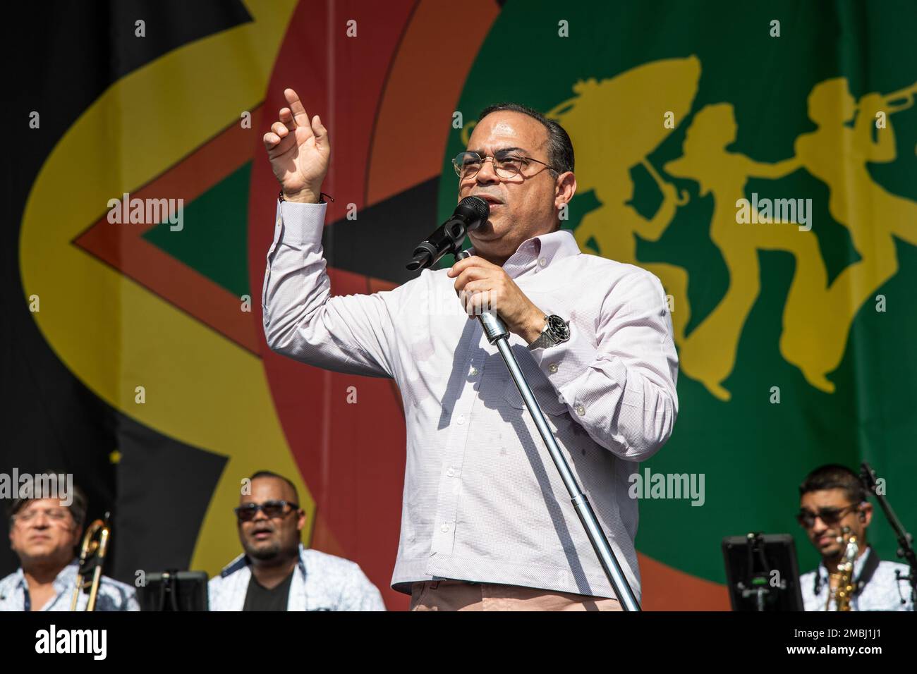 Gilberto Santa Rosa performs at the New Orleans Jazz and Heritage ...
