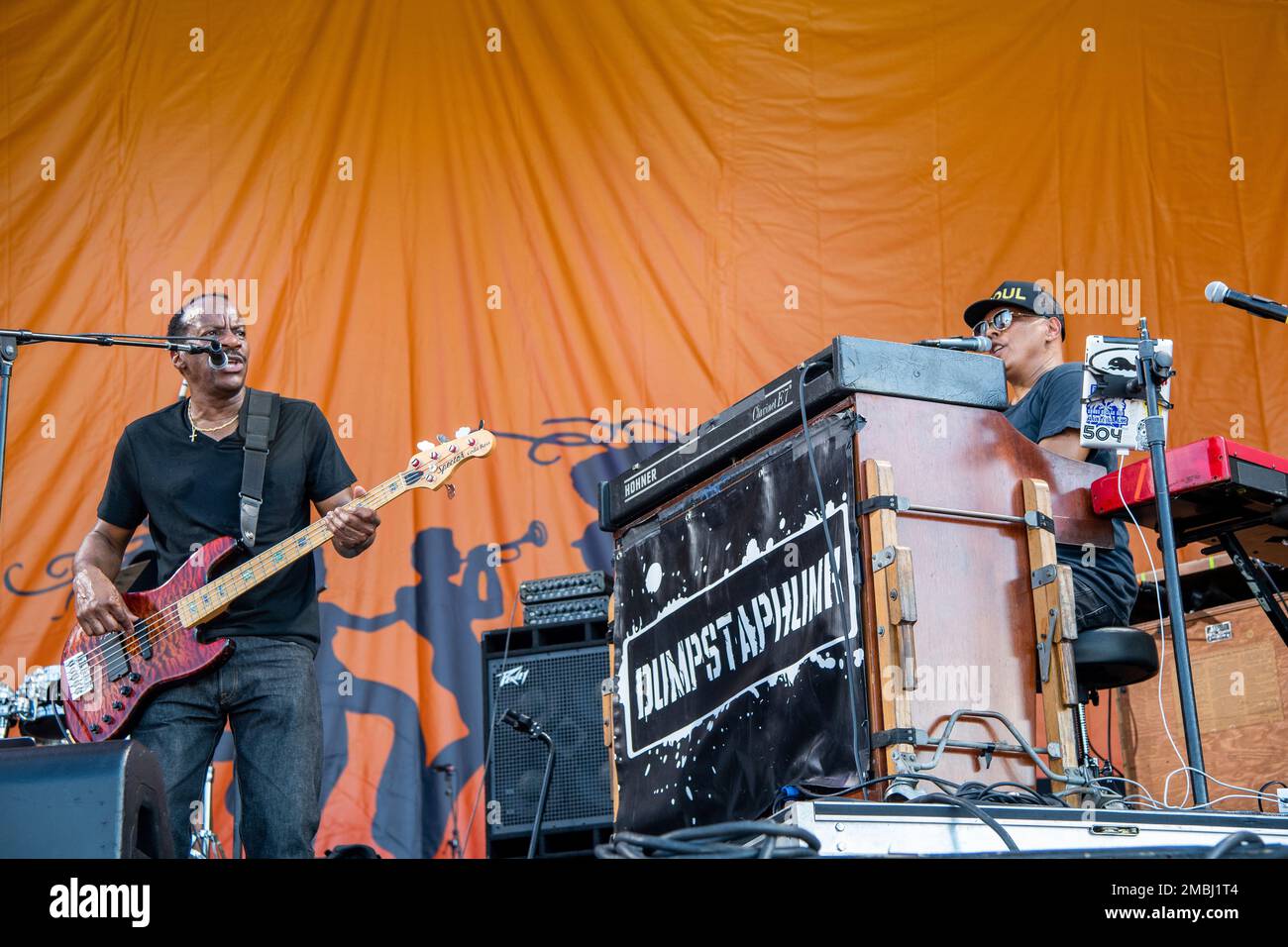 Tony Hall, left, and Ivan Neville of Dumpstaphunk perform at the New ...