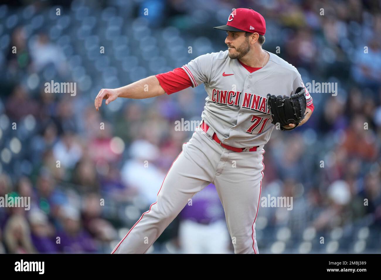 Cincinnati Reds starting pitcher Connor Overton in the first inning of ...