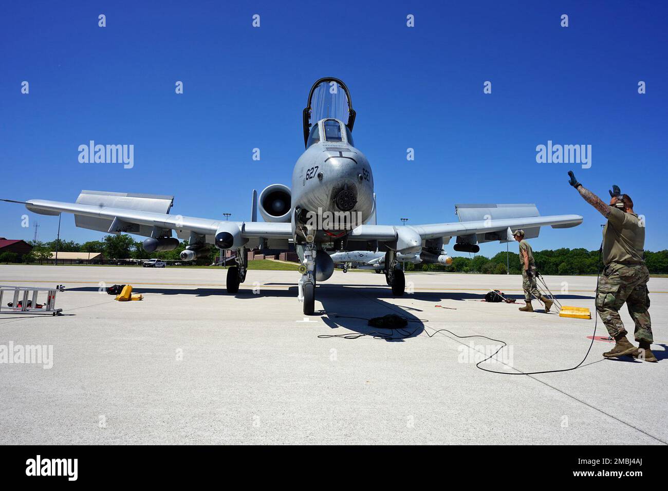 A U. S. Air Force Airman from the 124th Air Maintenace Squadron, Gowen ...