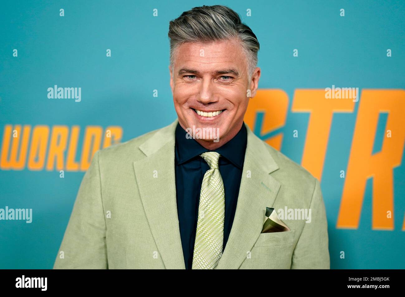 Anson Mount attends the premiere of the Paramount+ original series ...