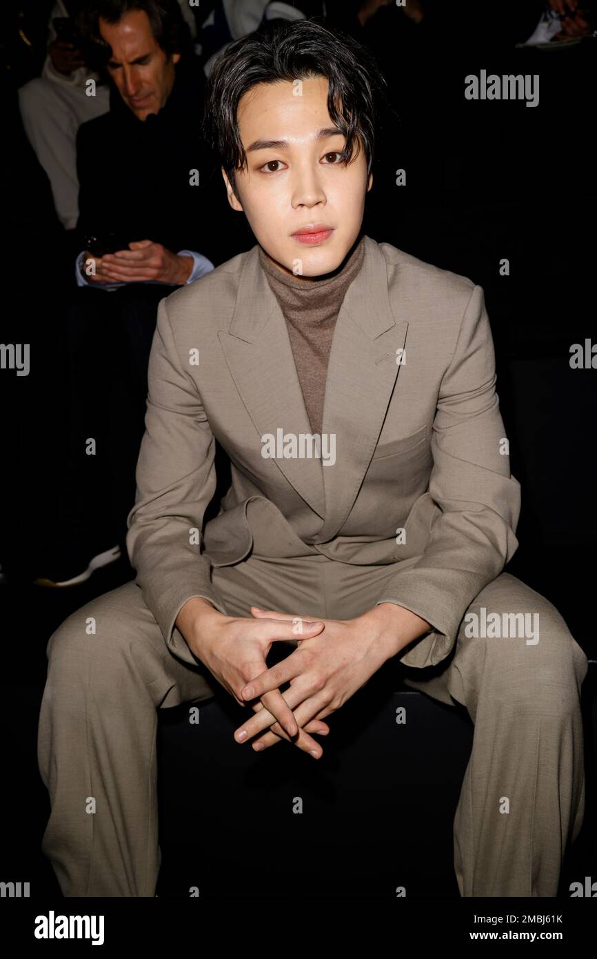 Paris, Frankreich. 20th Jan, 2023. Jimin attends DIOR Men Fall/Winter ...