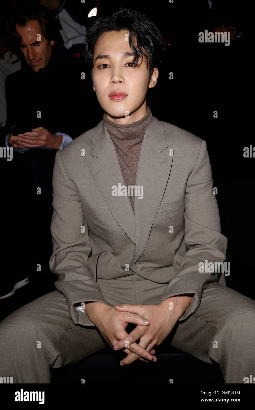 Paris, Frankreich. 20th Jan, 2023. Jimin attends DIOR Men Fall/Winter ...