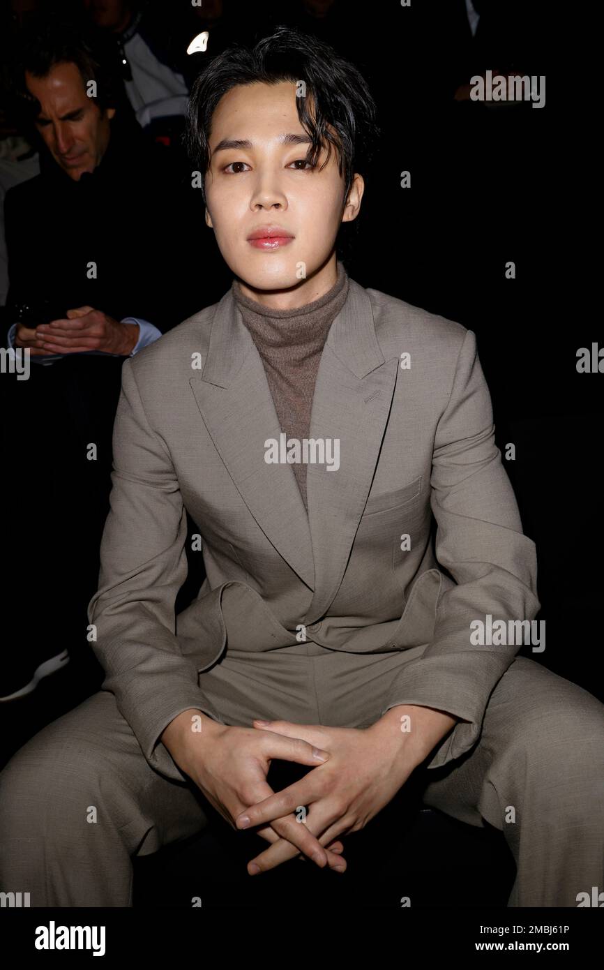 Paris, Frankreich. 20th Jan, 2023. Jimin attends DIOR Men Fall/Winter ...