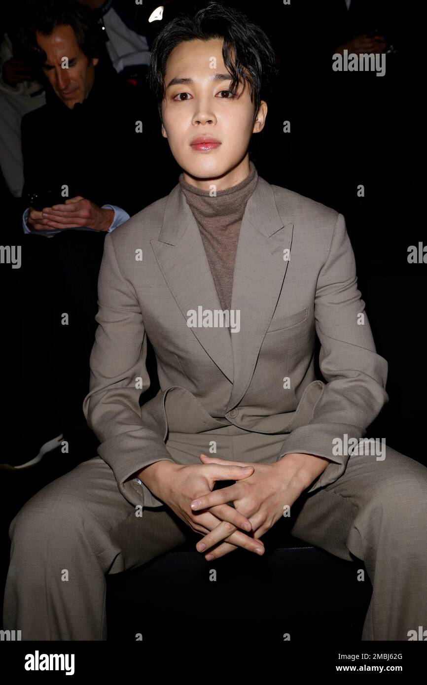 Paris, Frankreich. 20th Jan, 2023. Jimin attends DIOR Men Fall/Winter ...