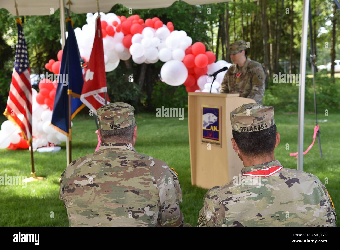 Col. Damon Delarosa, district commander, presented Maj. Daniel Webb ...