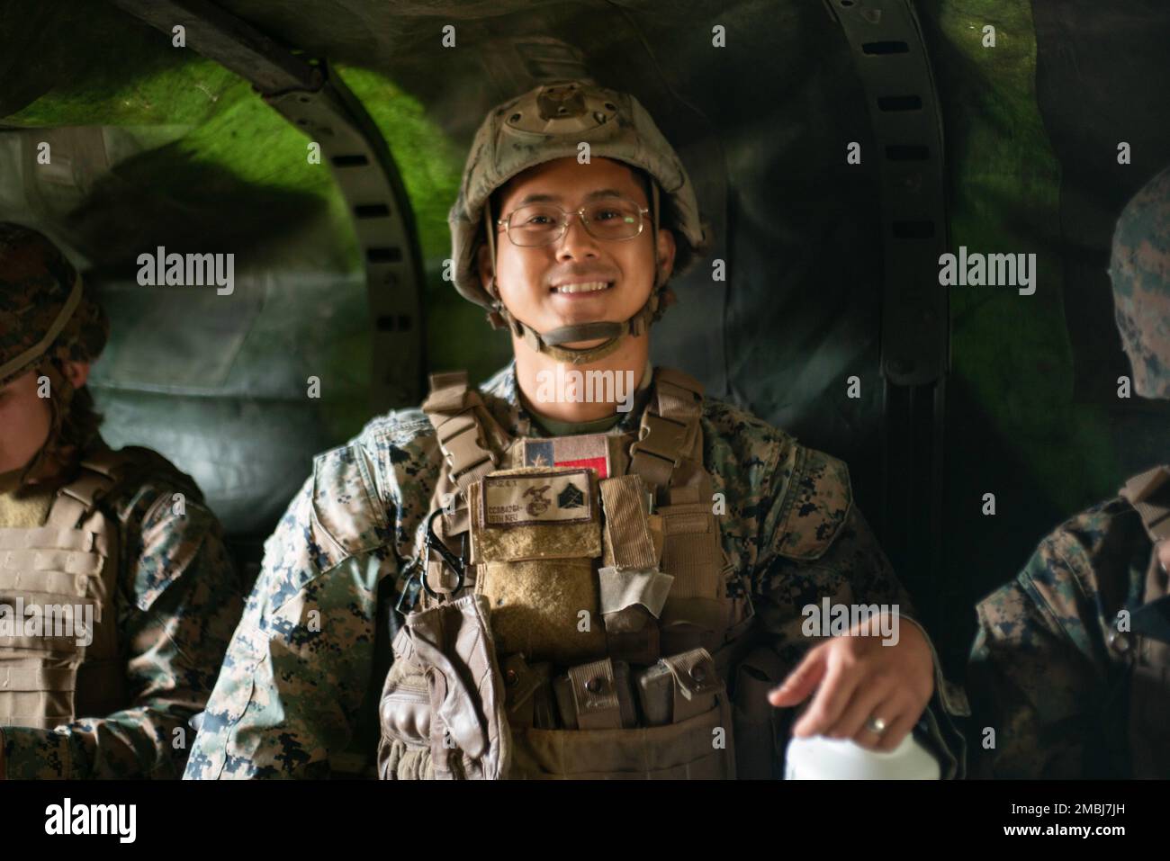 U.S. Marine Corps Sgt. Shane Cruz, a training noncommissioned officer ...