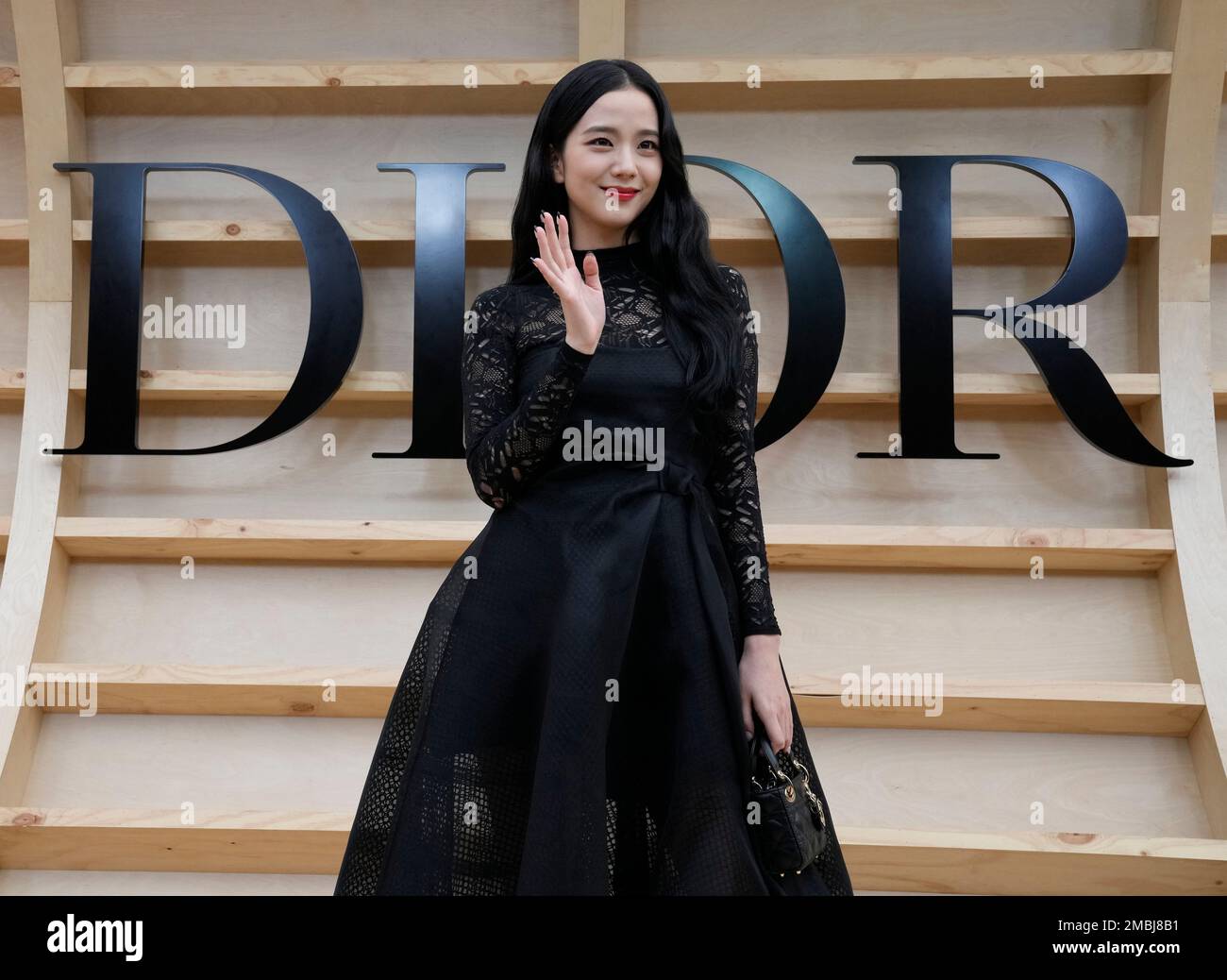 Jisoo A Member Of K Pop Group Blackpink Poses During A Photo Call Before The Diors Fall 2022