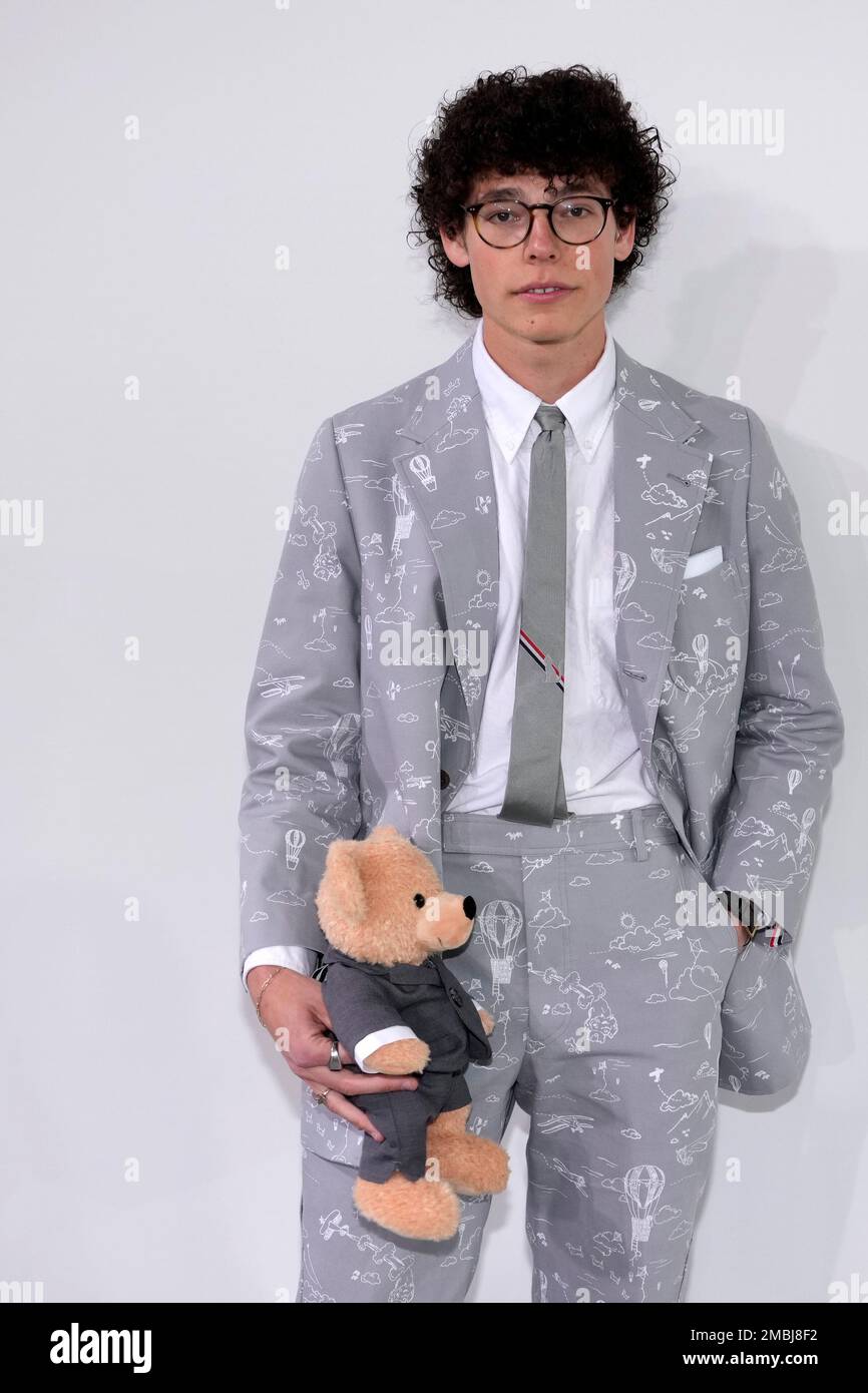 Reece Feldman attends the Thom Browne Fall 2022 fashion show at the ...