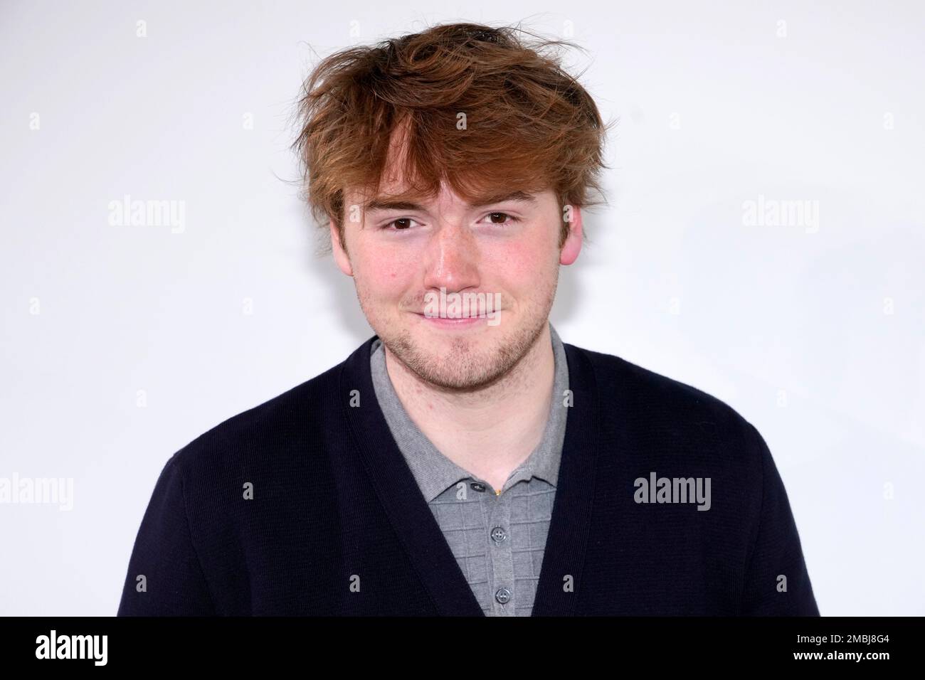 Cooper Hoffman attends the Thom Browne Fall 2022 fashion show at the ...