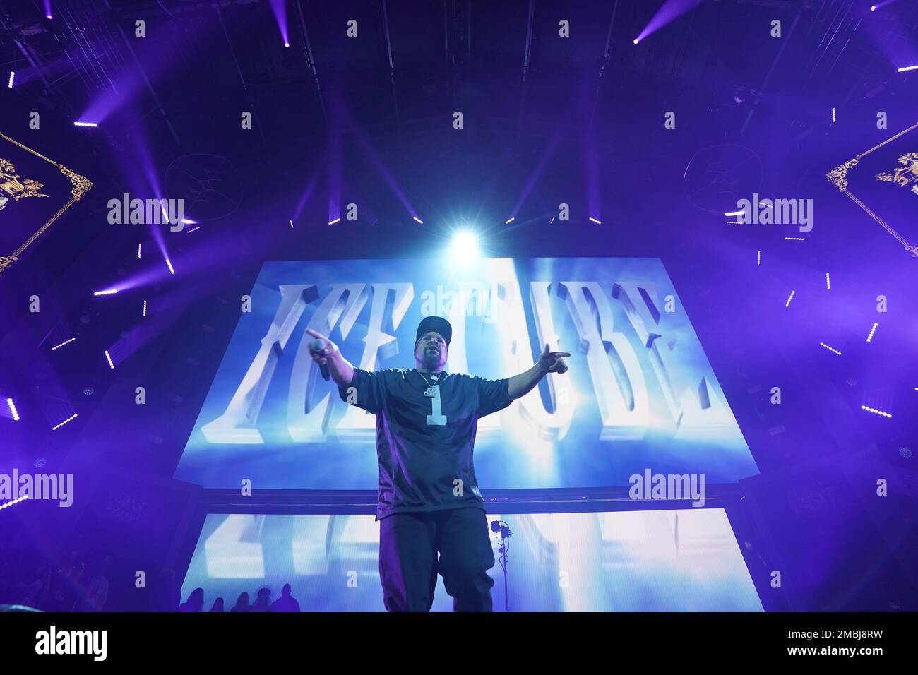 Ice Cube performs during the 2022 NFL Draft on Friday, April 29, 2022 ...